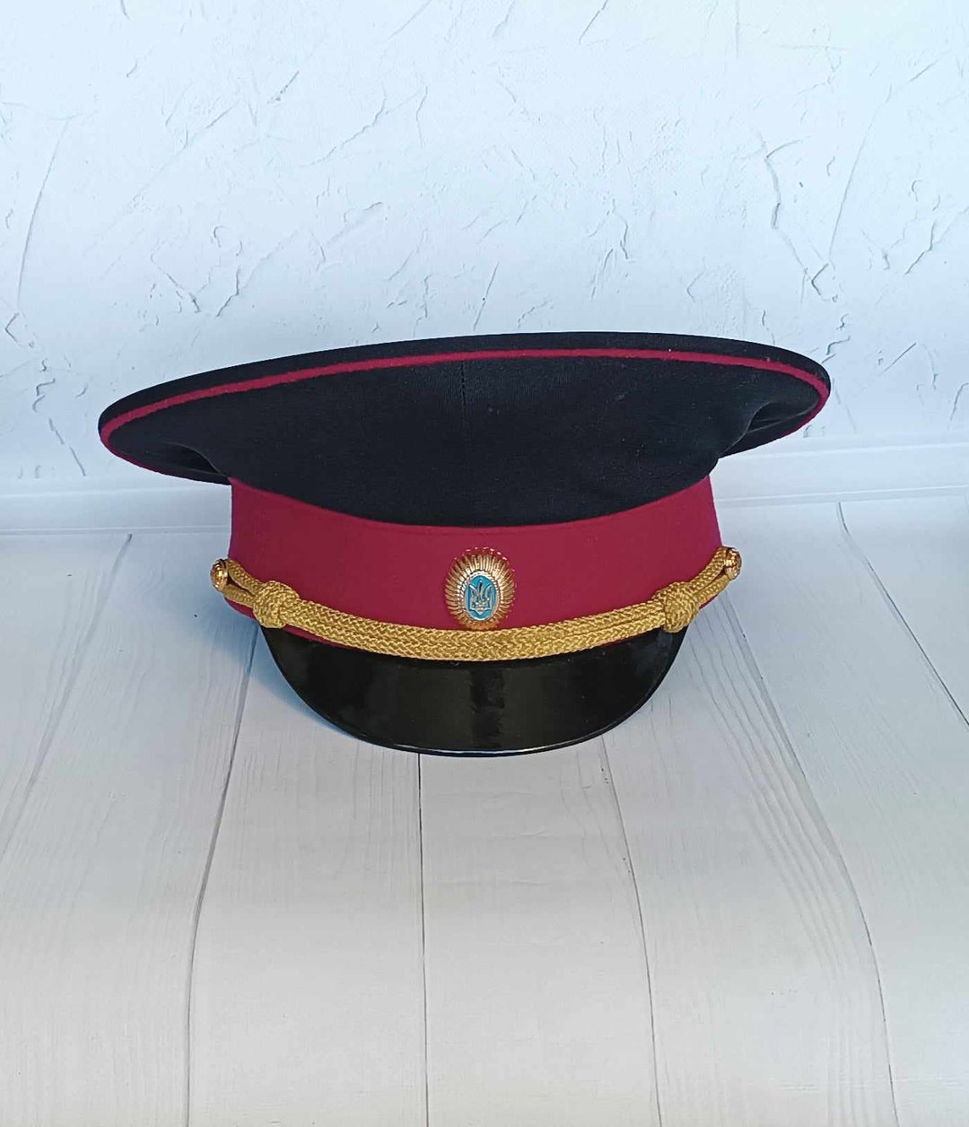 Vintage Military Cap, Ukrainian Visor Cap, Army , High Rank Officers ...
