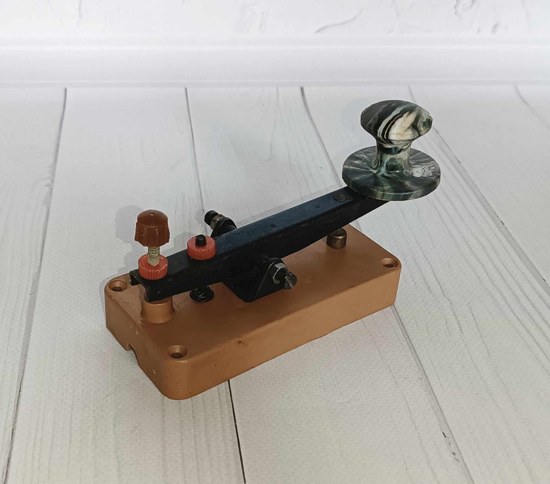 Vintage Military Telegraph Key, Old Morse Code Key,soviet Morse Key ...