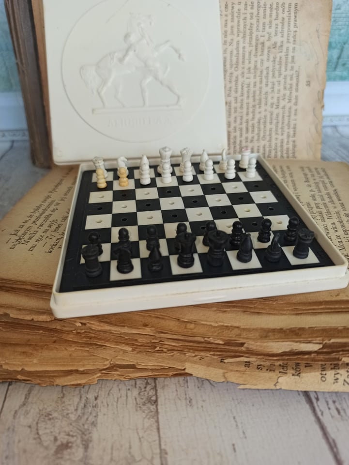 Vintage Pocket Chess set Mini Travel chess set USSR Vintage | Etsy