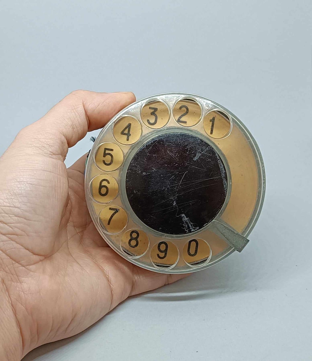 Soviet Vintage Dial Disk for Rotary Telephone, USSR Rotary Dial Pad ...