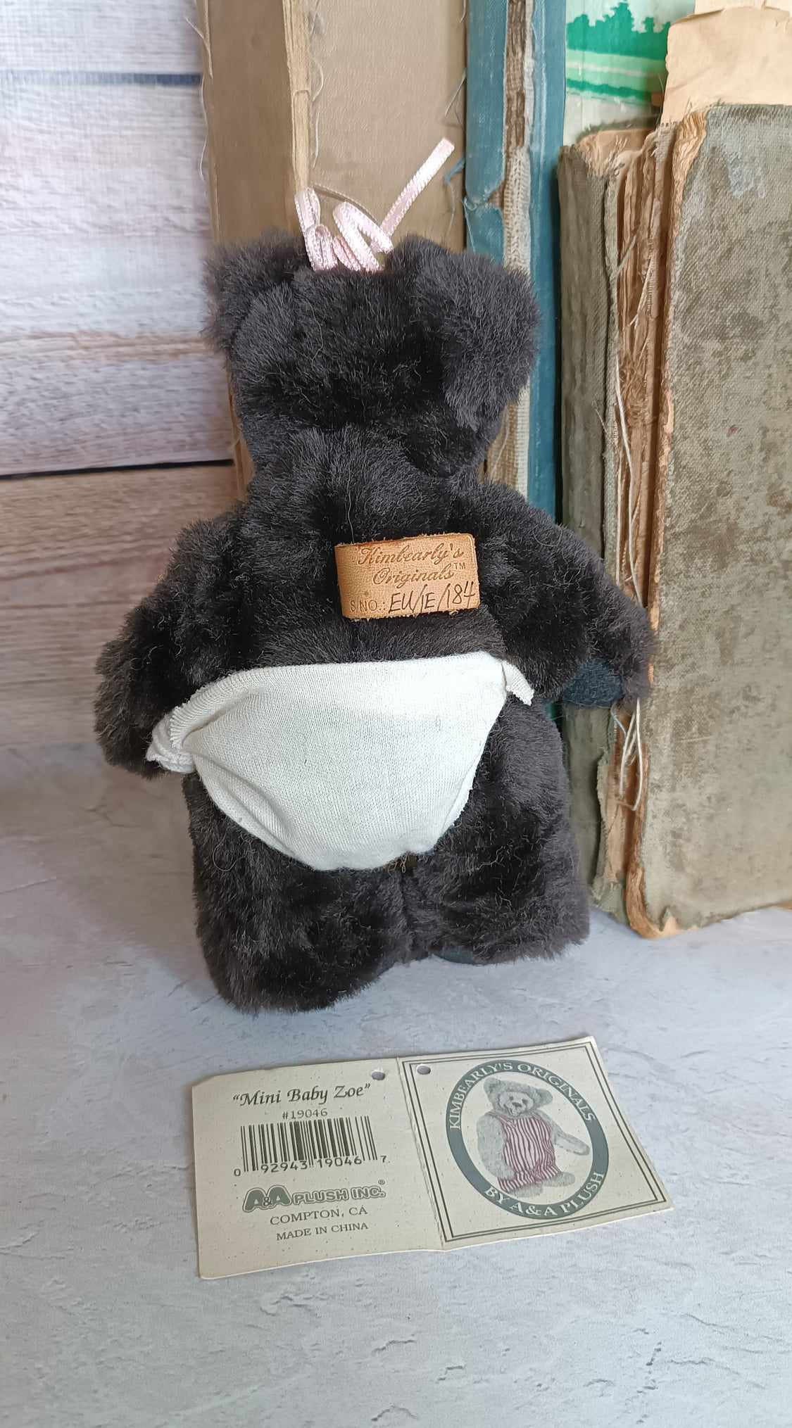 Vintage Teddybär Kimbearly's Originals Mini Baby Zoe Bear Mohair Teddy ...