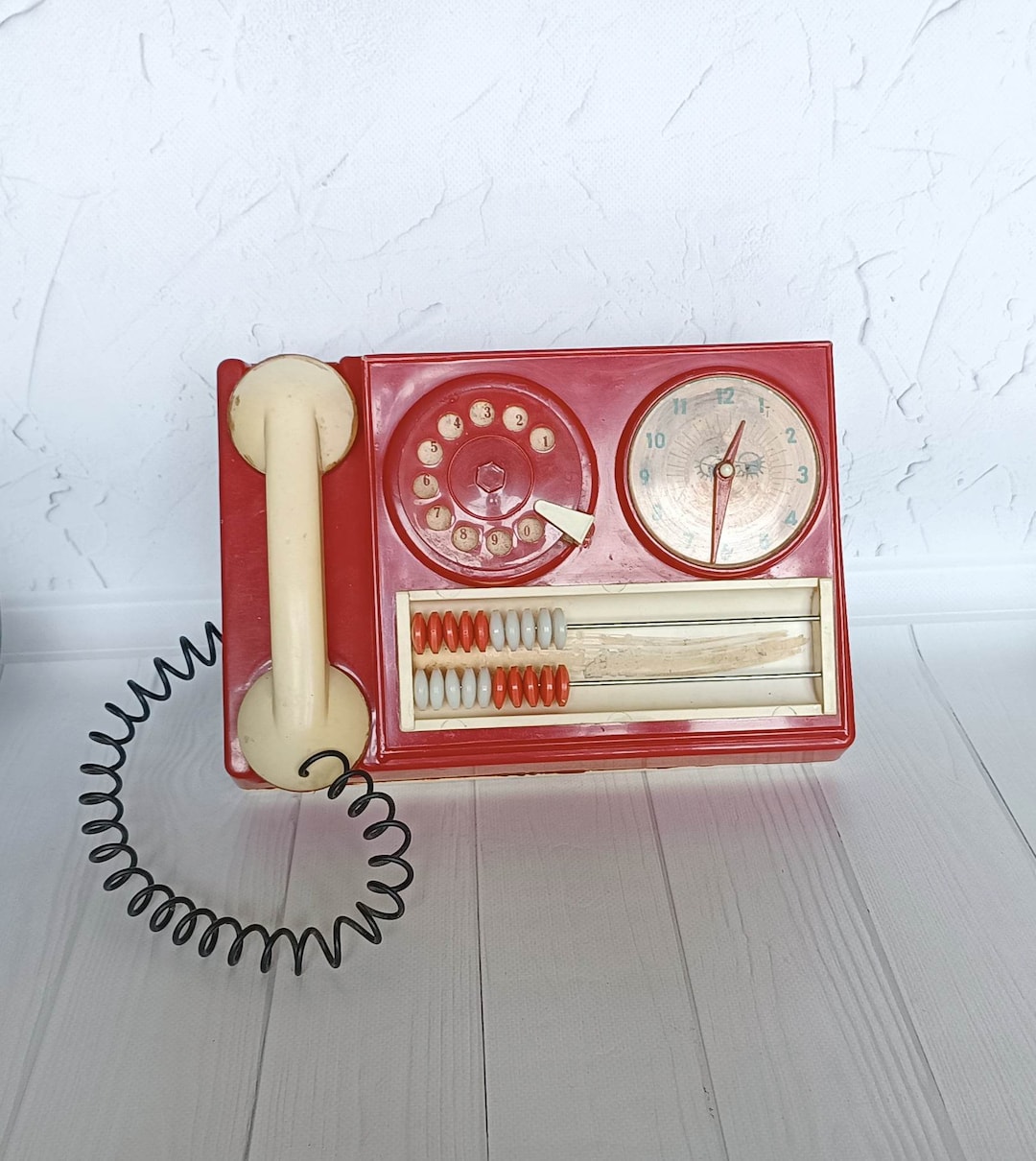 Antique Toy Telephone USSR 70s Soviet Telephone Vintage Toy Phone ...