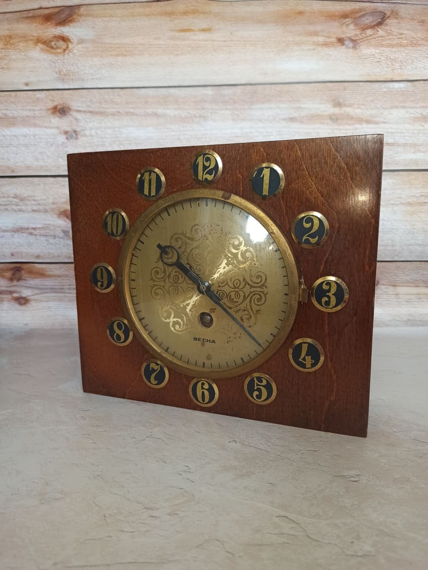 Vintage 70s Wall Clock Mantel Clock Vintage Home Decor Retro | Etsy