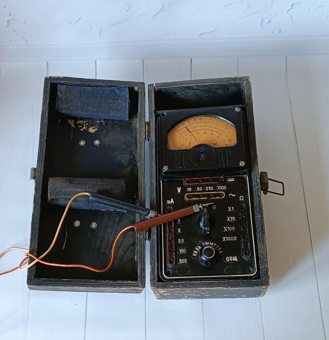 Antique Ohmmeter Bakelite Ohmmeter USSR 1962 Vintage Measuring ...