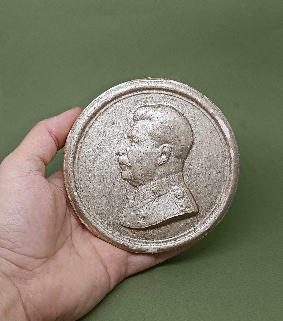 Rare Find Soviet Plaque Joseph Stalin Vintage Portrait of Stalin ...