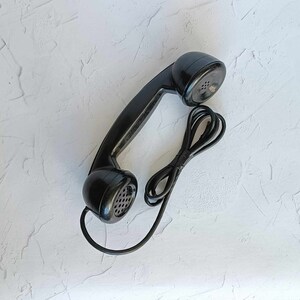 Vintage Rotary Telephone Parts, Handset From a Landline Phone of the ...
