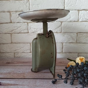 Antique Metal Kitchen weighing scale Antique scales of the | Etsy