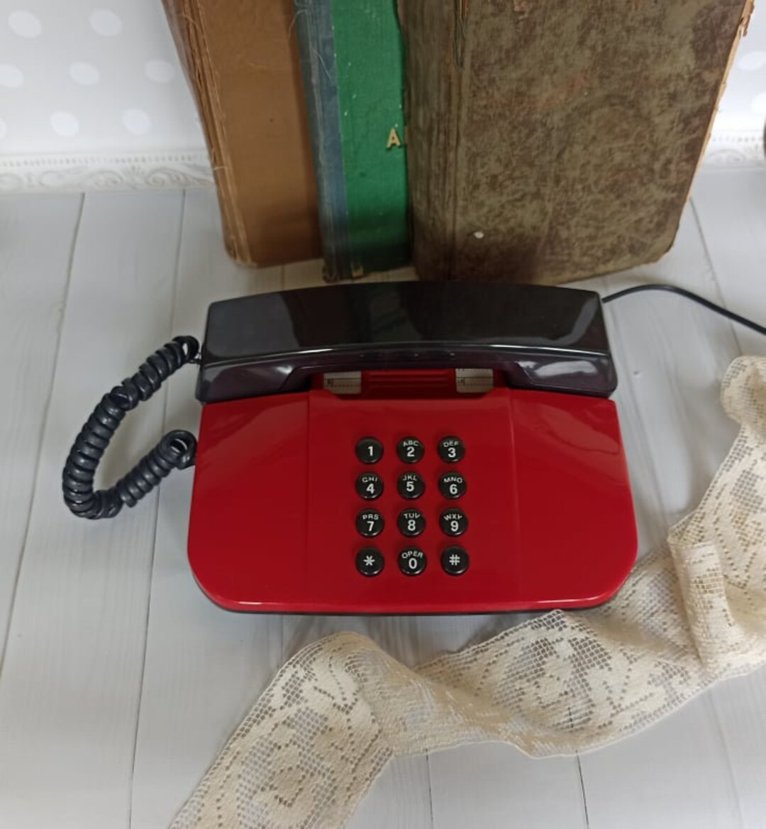 Vintage Telephone Retro Office Decor Old Phone Vintage Home Decor Desk ...