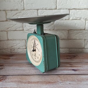 Vintage Metal Kitchen Weighing Scale Rustic Scale Antique | Etsy