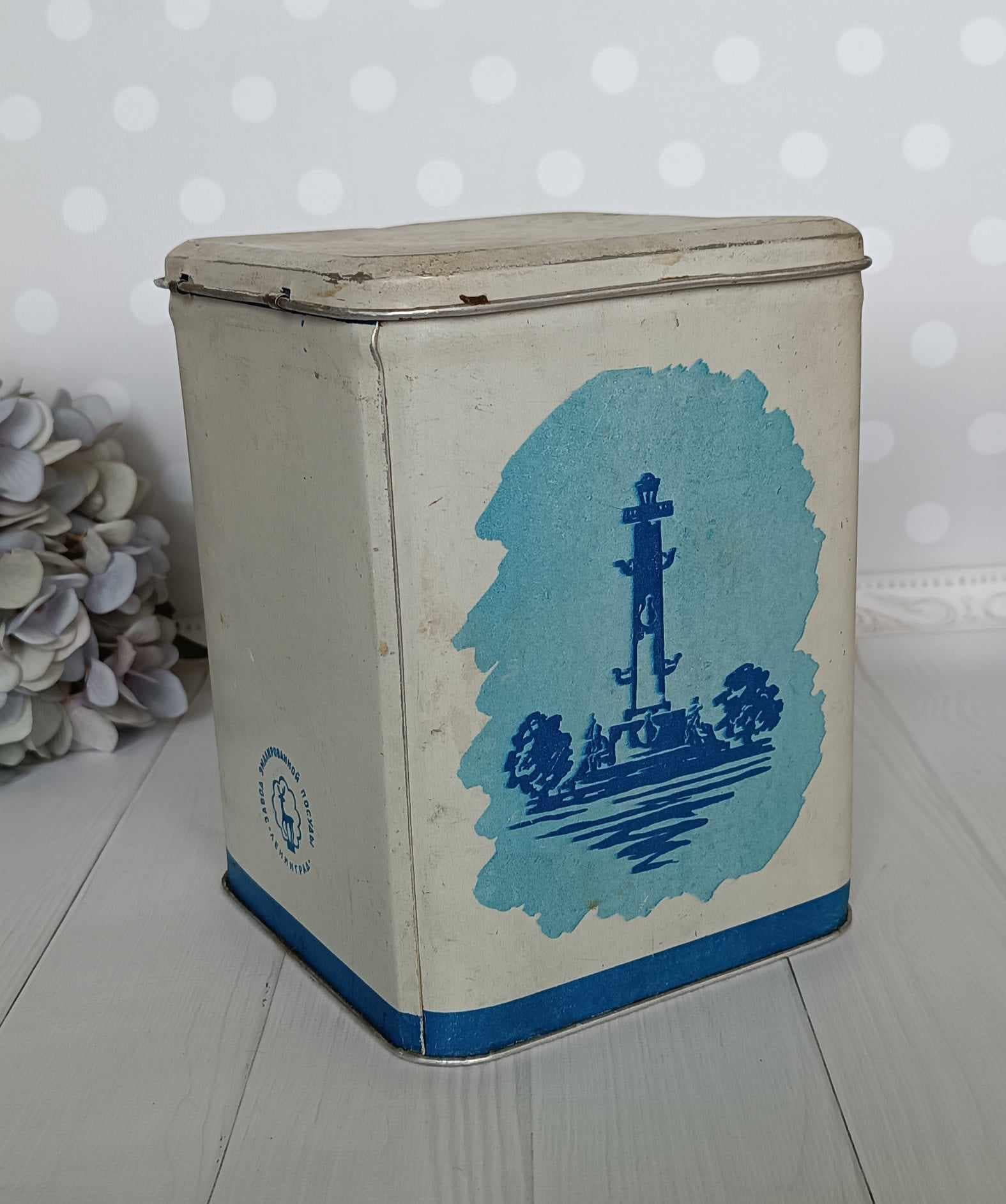 Soviet Vintage Food Storage Box With Lid, Vintage Home Decor, Antique ...