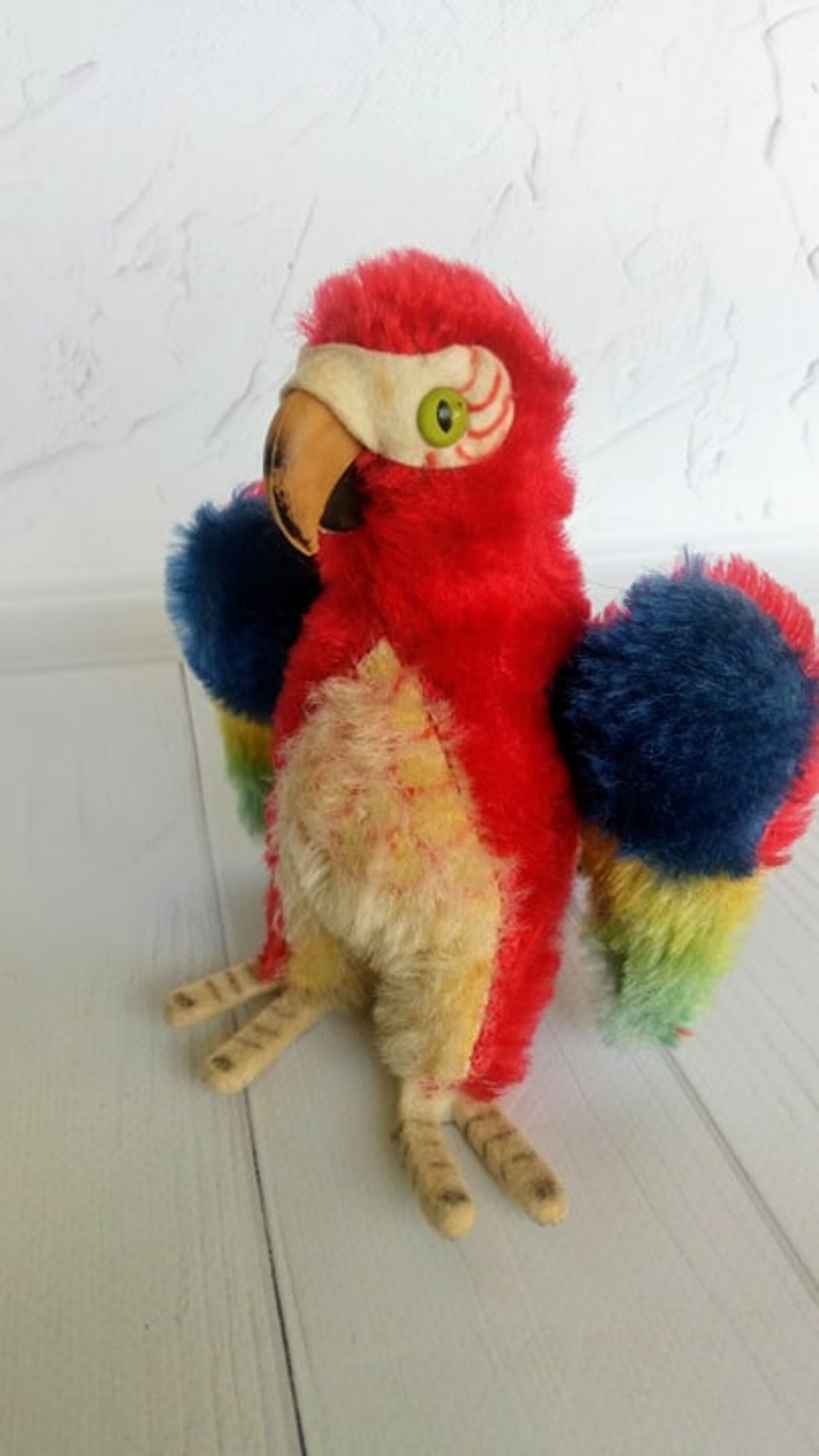 Parrot Steiff Mohair Lora the Parrot 1312/08 Vintage 1960's - Etsy