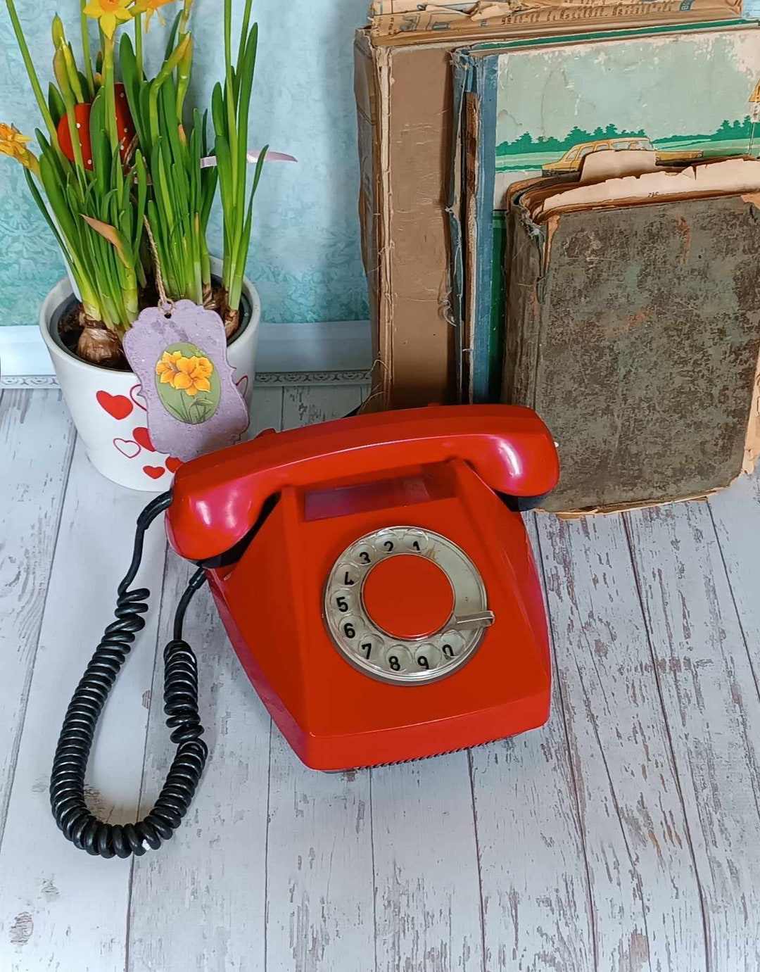 Retro Office Decor Old Phone Vintage Home Decor Vintage Telephone Dial ...