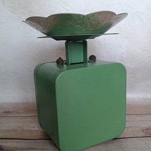 Antique Metal Kitchen Weighing Scale Antique Scales of the - Etsy