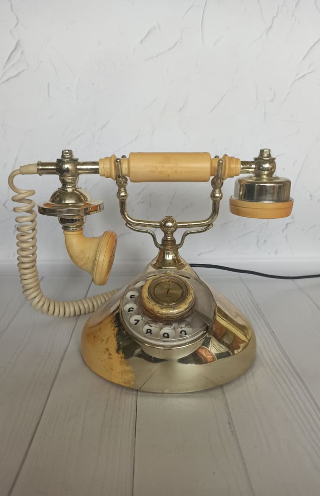 French Victorian Style Rotary Phone Vintage Telephone Retro Office ...