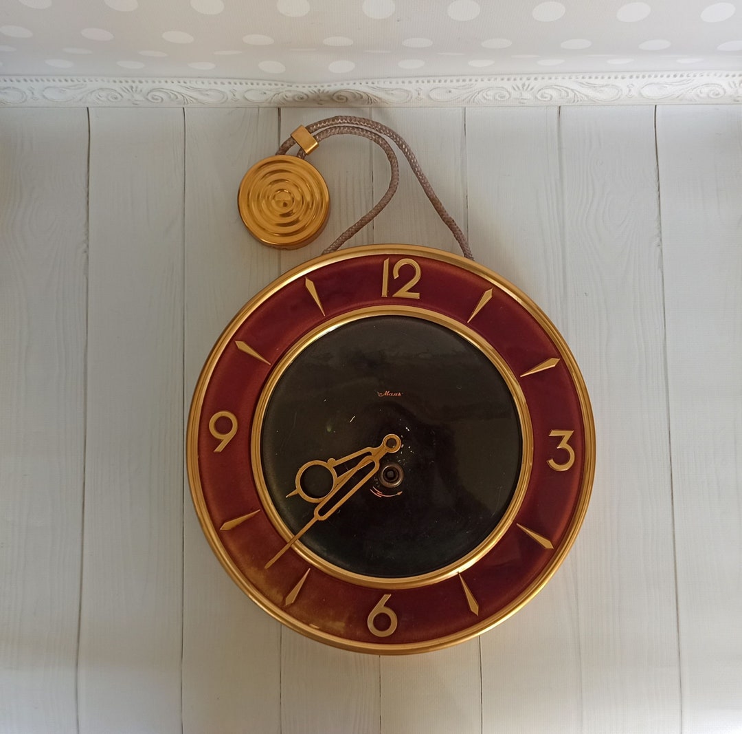Antique Wall Clock Vintage 60s Vintage Home Decor Retro Clock - Etsy