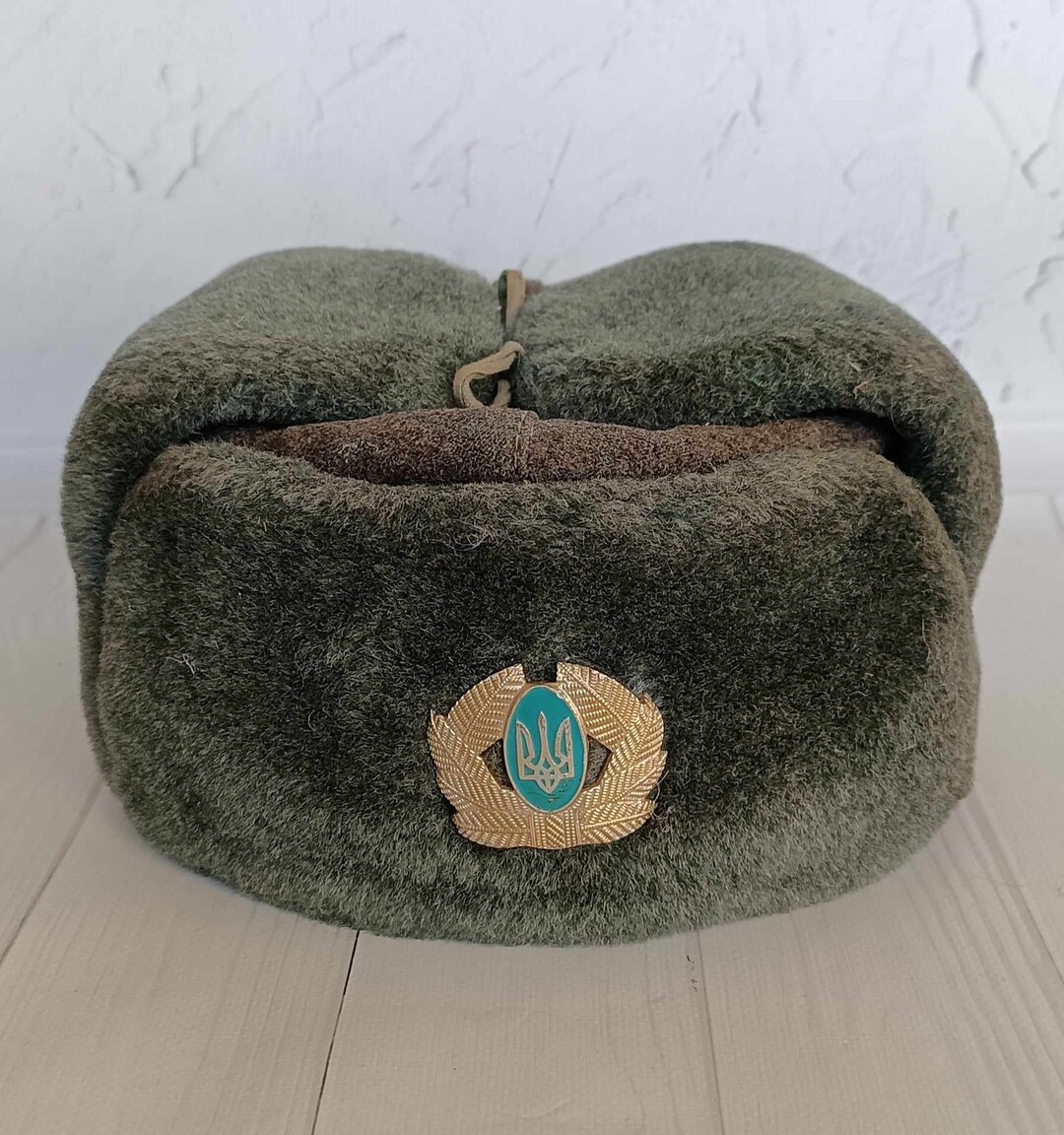 Vintage 1980s. Winter Hat of the Military USSR Soviet Winter Cap ...