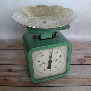 Antique Metal Kitchen Weighing Scale Antique Scales of the - Etsy