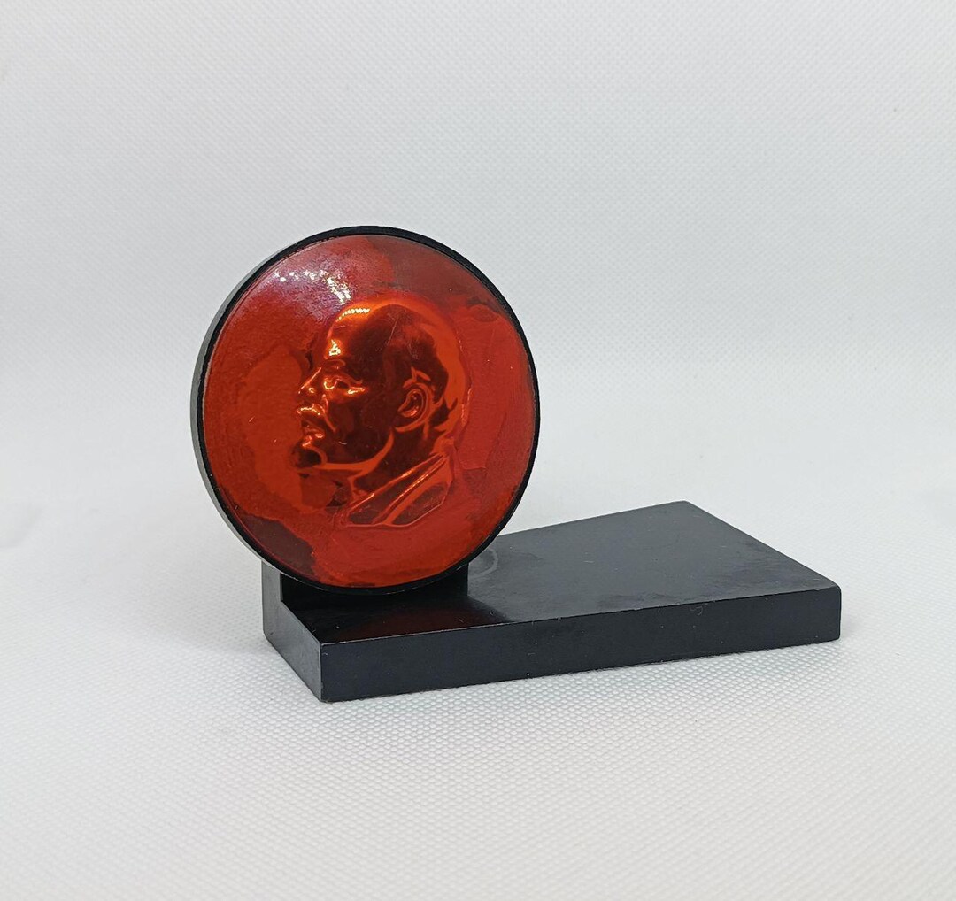 Communist Propaganda Plaque Lenin Soviet Memorabilia Table Souvenir ...