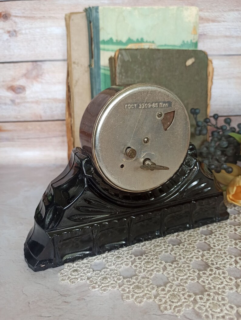 Antique Clock Vintage 50s Mantel Clock Vintage Home Decor | Etsy