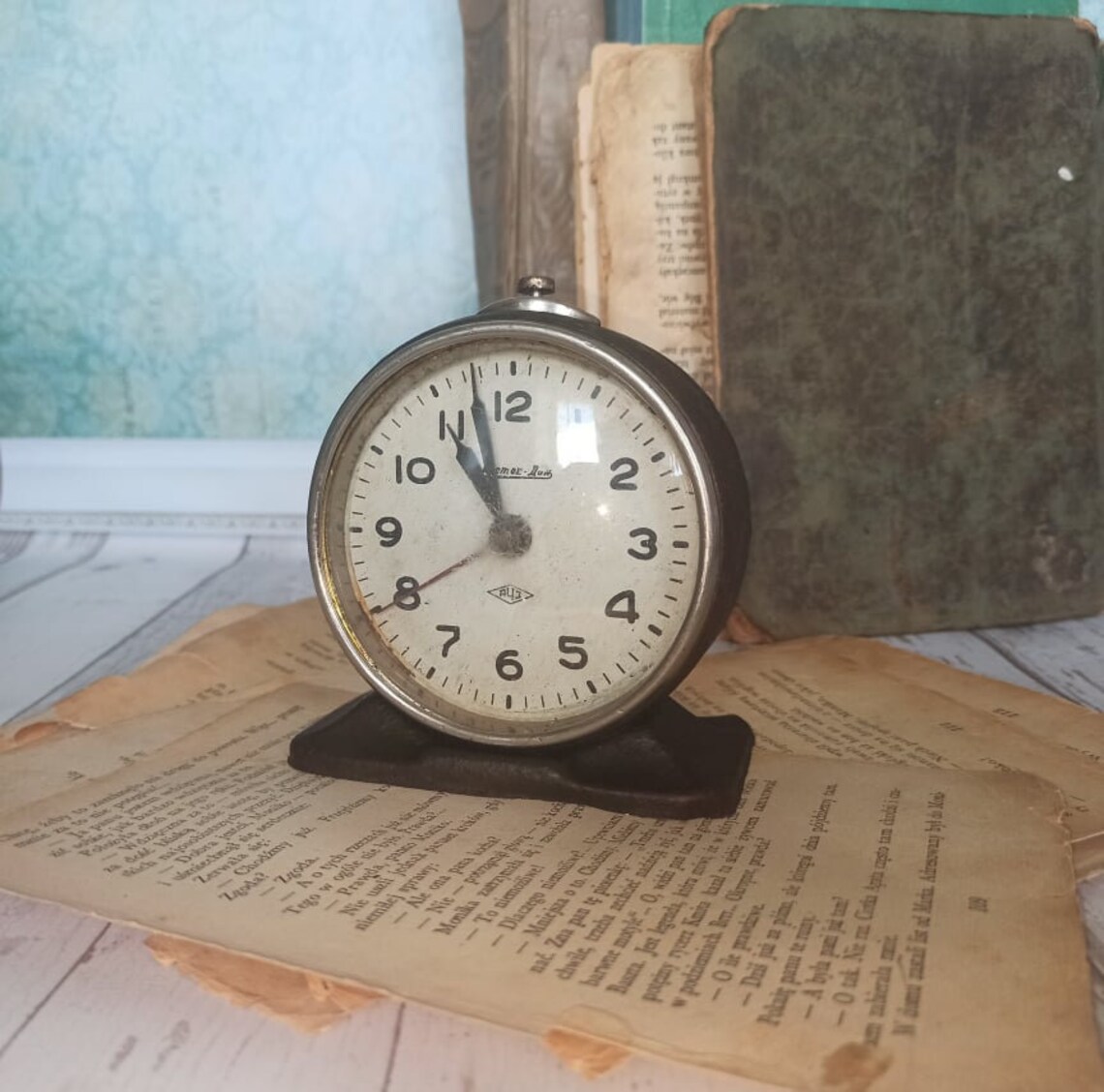 Vintage 50s Vintage Home Decor Retro Clock the USSR Vintage Decor ...