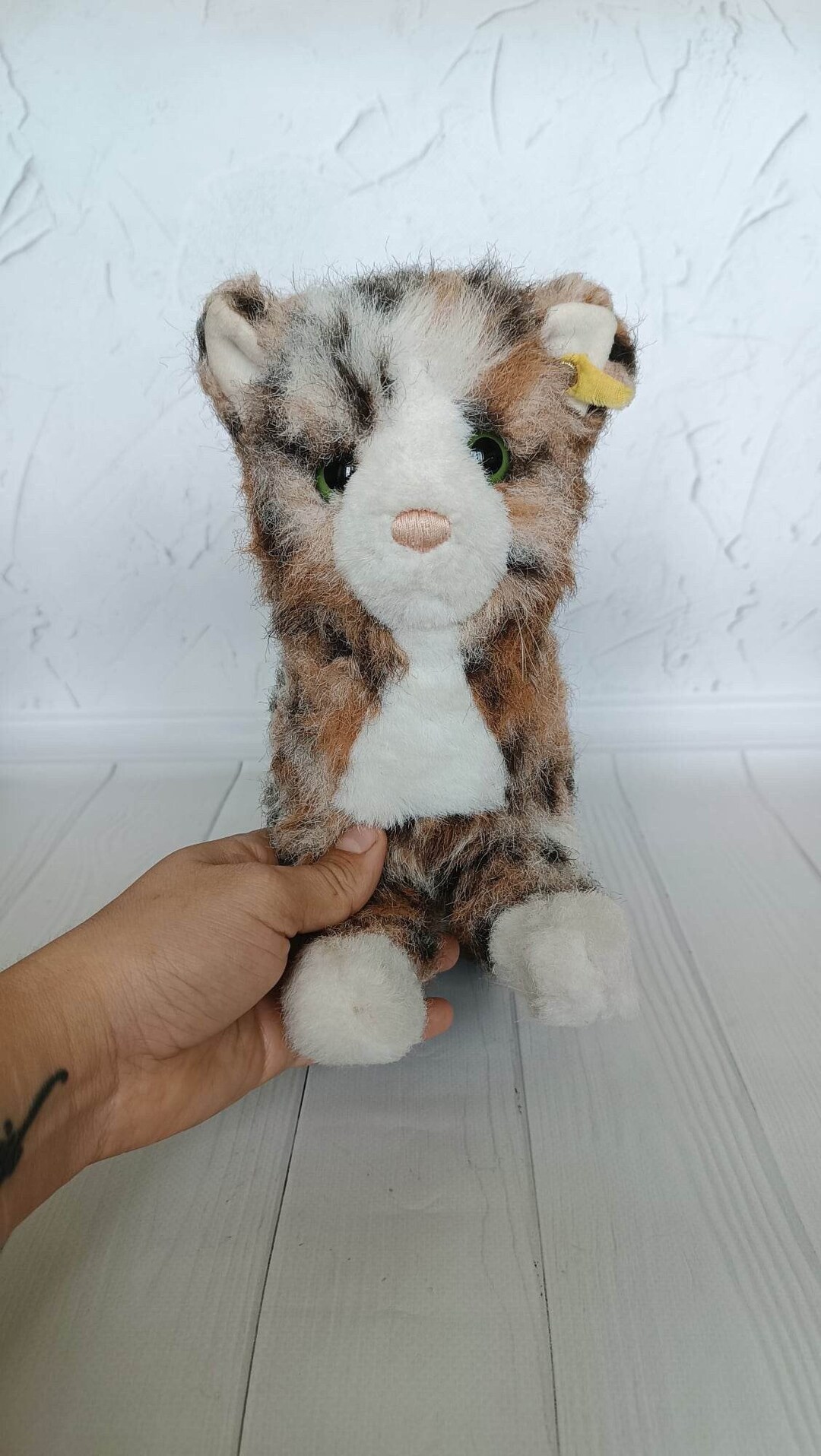 Steiff Vintage Mizzi Cat 2725/22 1976-81 22CM Button Tag Vintage Soft ...