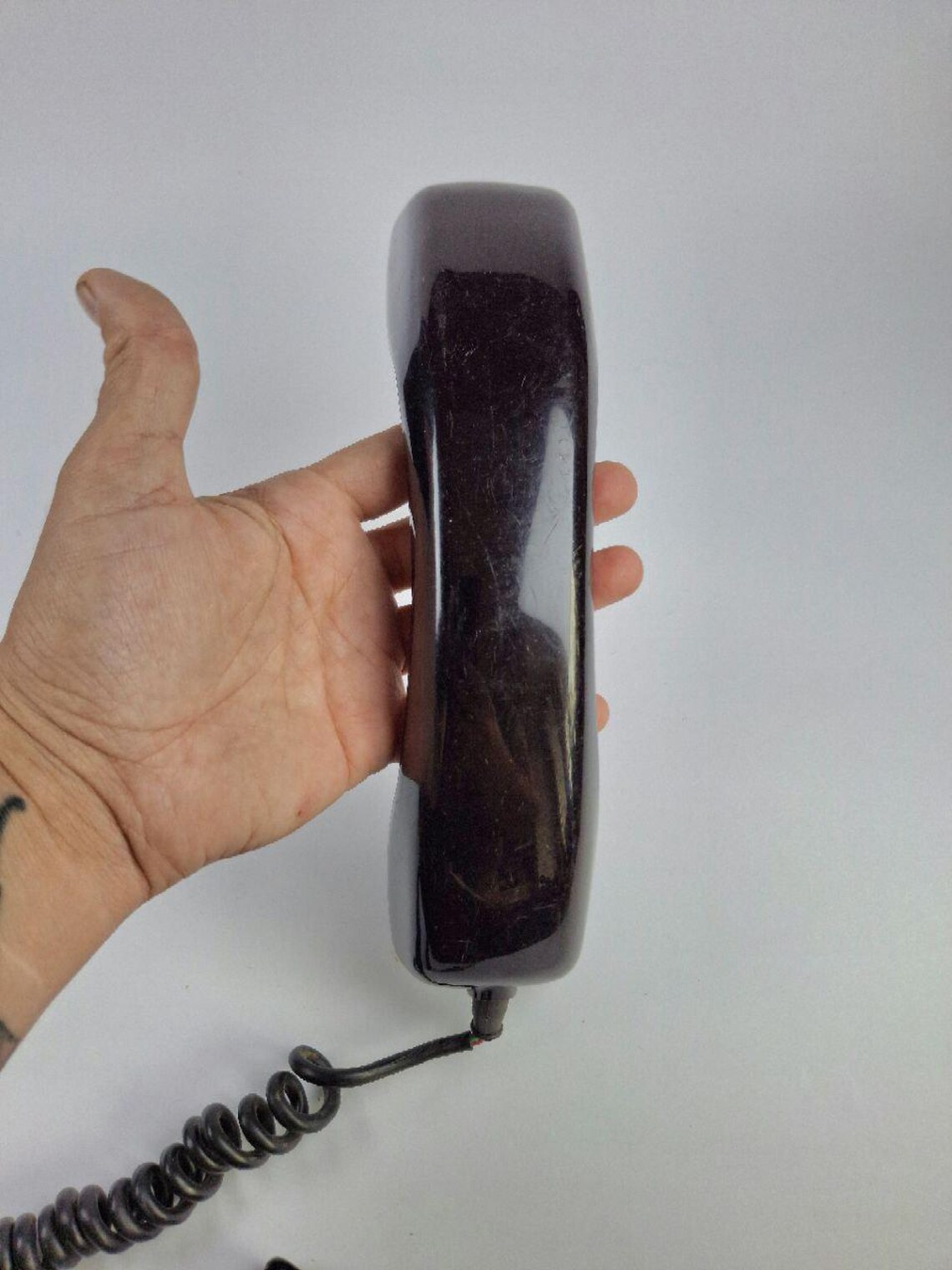 Set Vintage Rotary Telephone Parts, Handset From a Landline Phone of ...