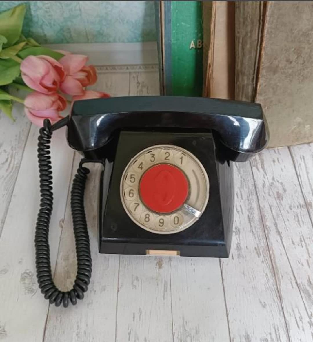 Vintage Telephone Retro Office Decor Old Phone Vintage Home Decor Desk ...