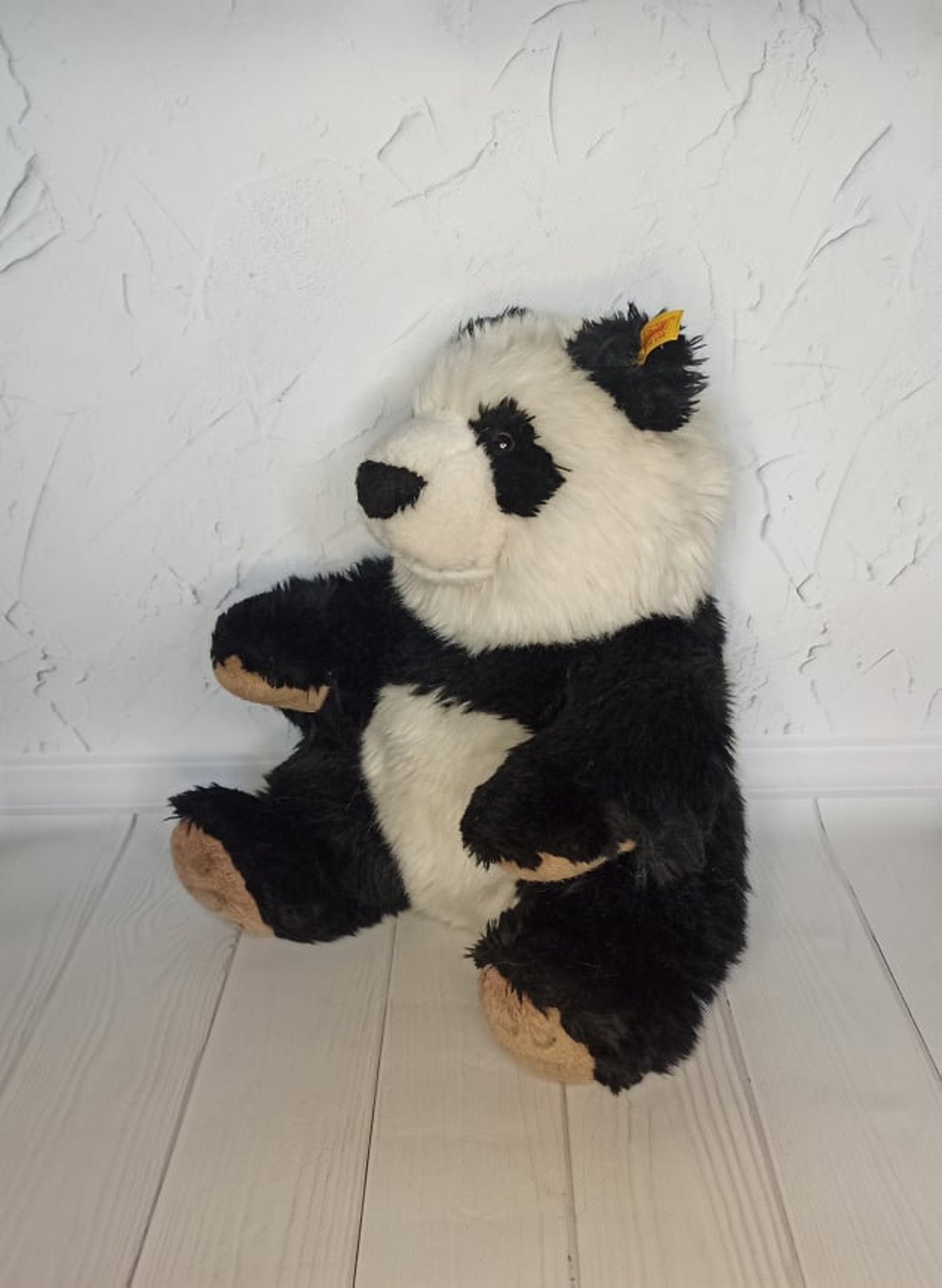 STEIFF Panda Bear Teddy 10 064258 Button Tag Original - Etsy