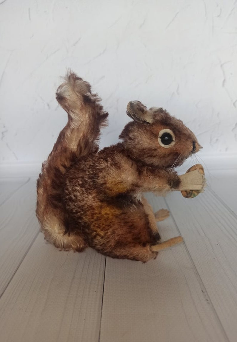 Antique 50's Era Squirrel Toy by Steiff 4317.03 Brown | Etsy