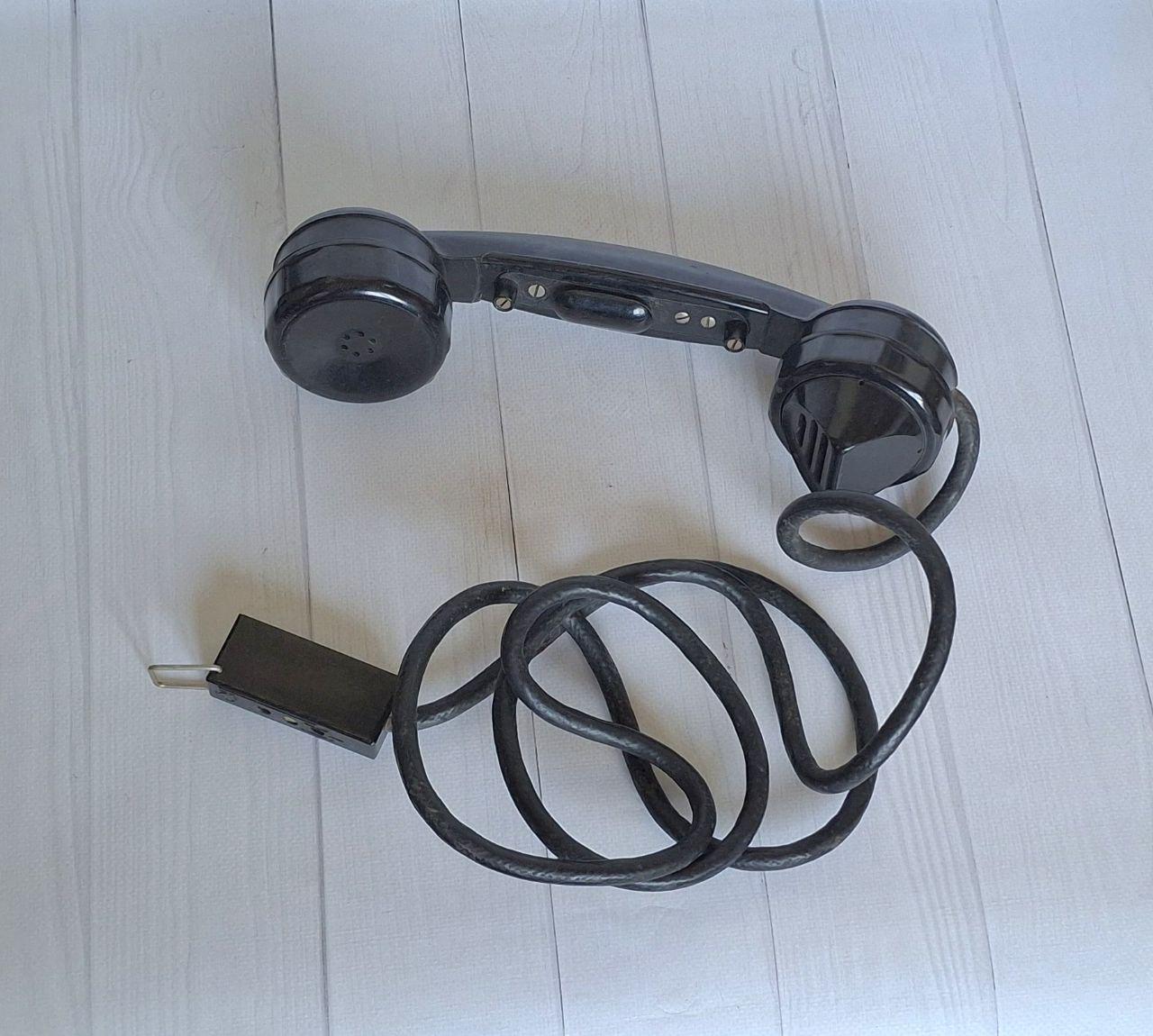 Vintage Rotary Telephone Parts, Handset From a Landline Phone of the ...