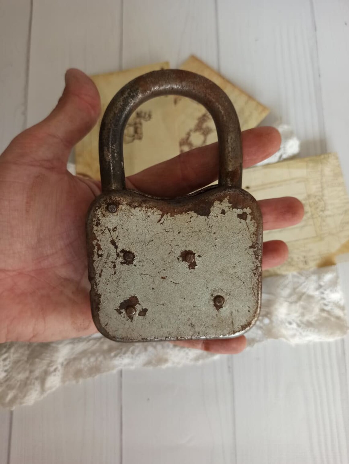 Old Rusty Padlock Antique Lock Vintage Home Decor - Etsy