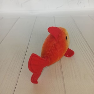 Vintage Steiff Fish FLOSSY Red Mohair 1950s Antique Toy Original Steiff ...