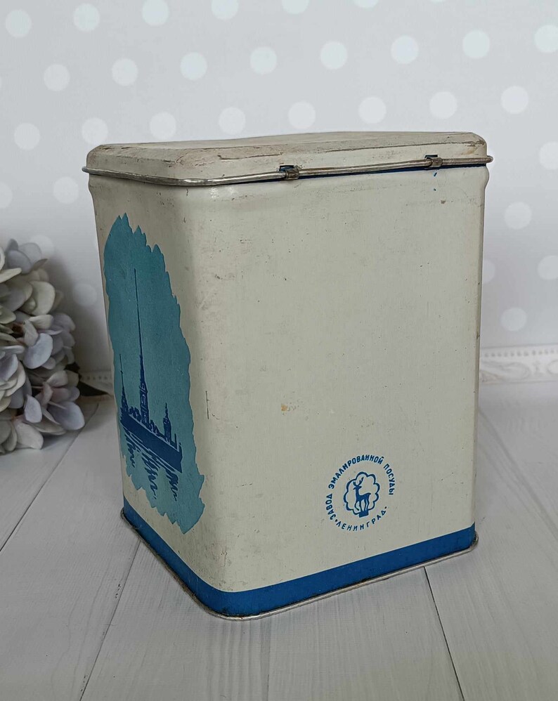 Soviet Vintage Food Storage Box With Lid, Vintage Home Decor, Antique ...