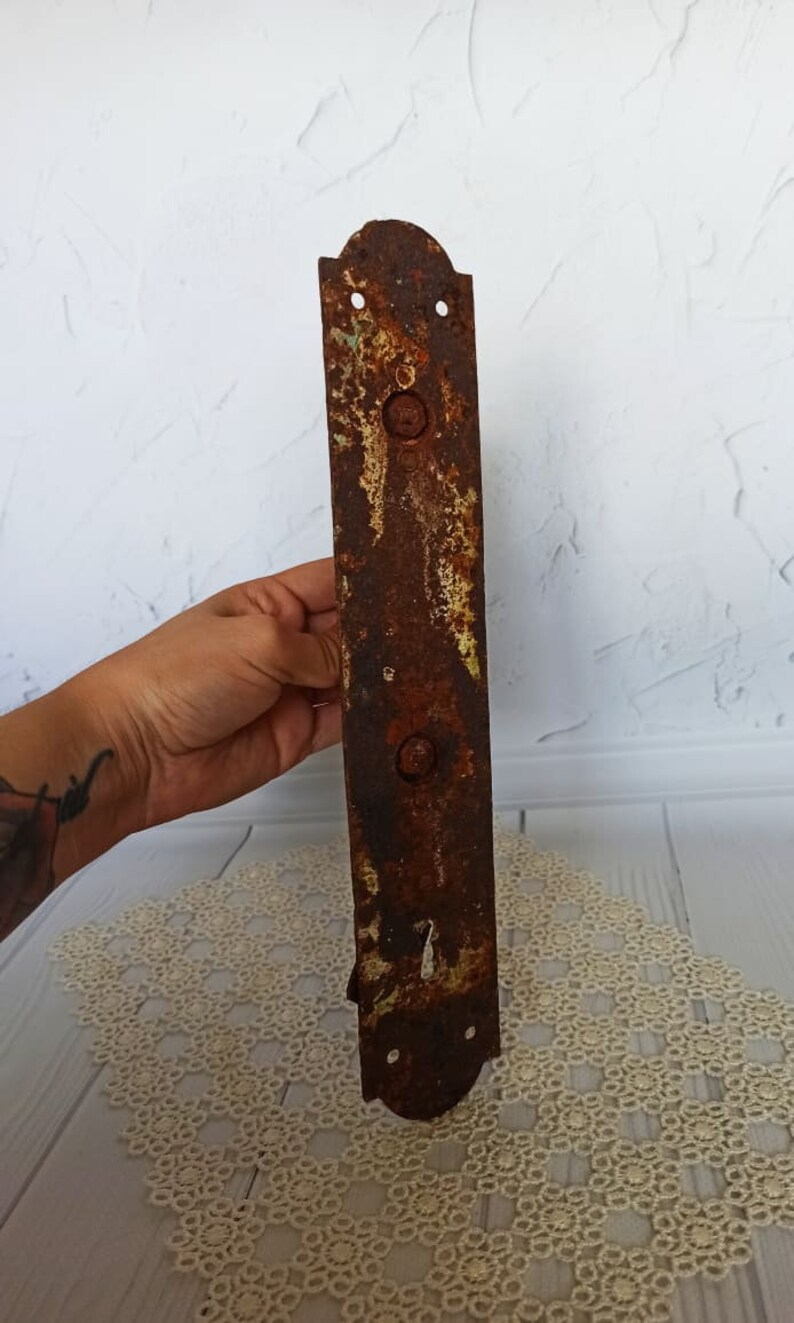 Vintage Door Handle Large Door Handle with key hole Old barn | Etsy