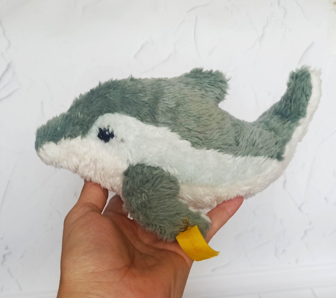Steiff Cosy Finny Dolphin 095023 Woven Fur Plush 10in Fish 25 Cm ID ...