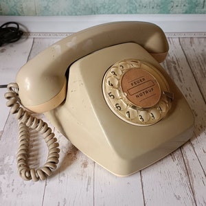 Vintage Grey Telephone Retro Office Decor Old Green Phone Vintage Home ...