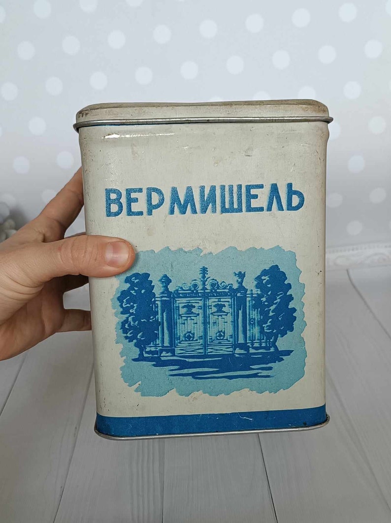 Soviet Vintage Food Storage Box With Lid, Vintage Home Decor, Antique ...