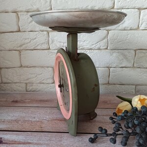 Antique Metal Kitchen weighing scale Antique scales of the | Etsy