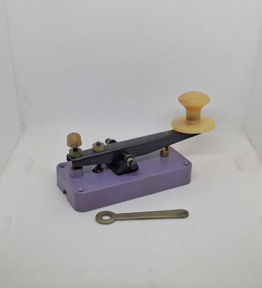 Vintage Military Telegraph Key, Old Morse Code Key,soviet Morse Key ...
