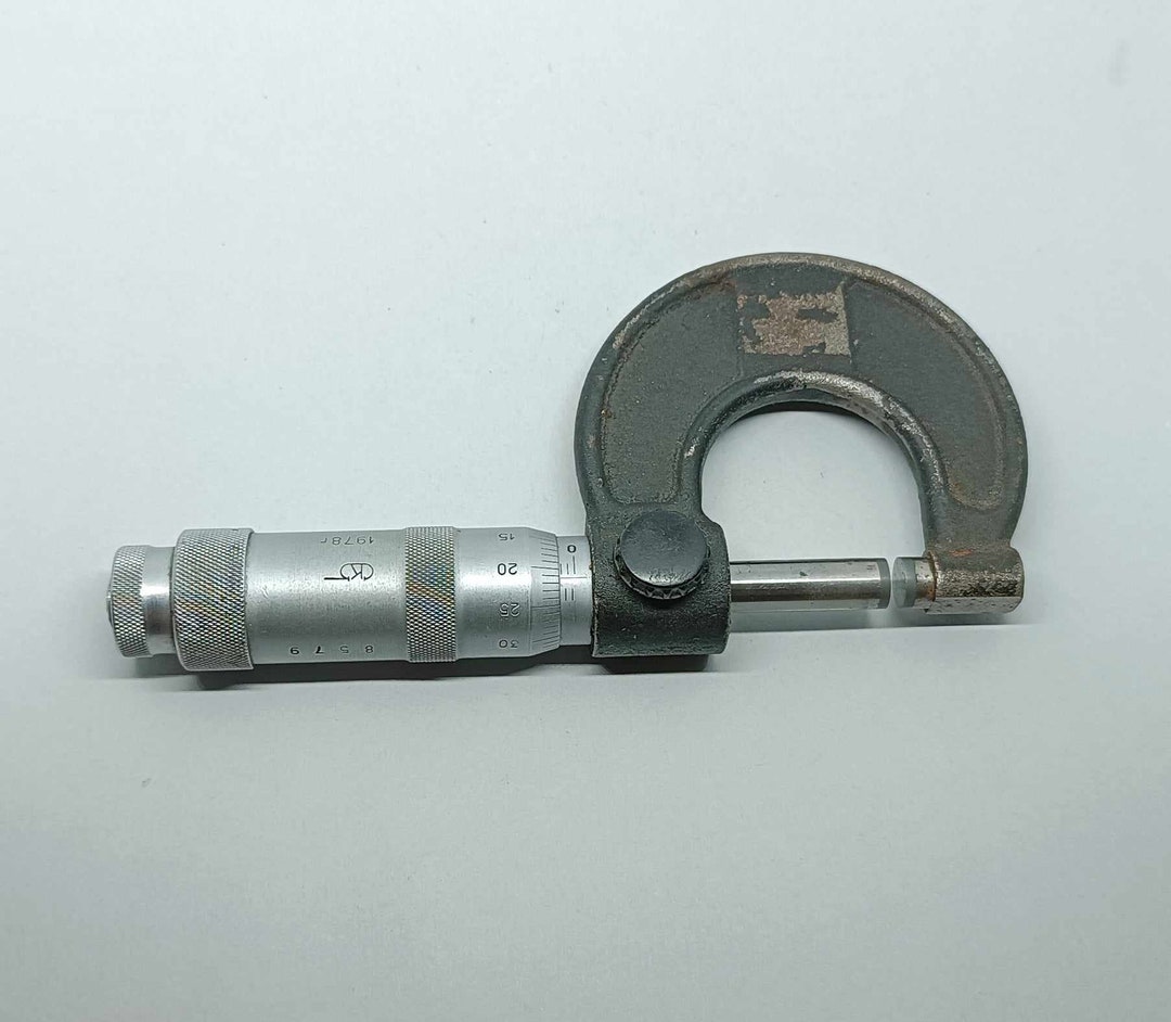 Vintage MICROMETER MK 0-25 Mm. Mechanical Measuring Device Made in USSR ...