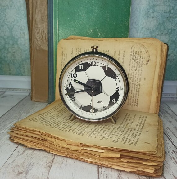 Vintage Decor Soviet Alarm Clock Turquoise Table Clock - Etsy