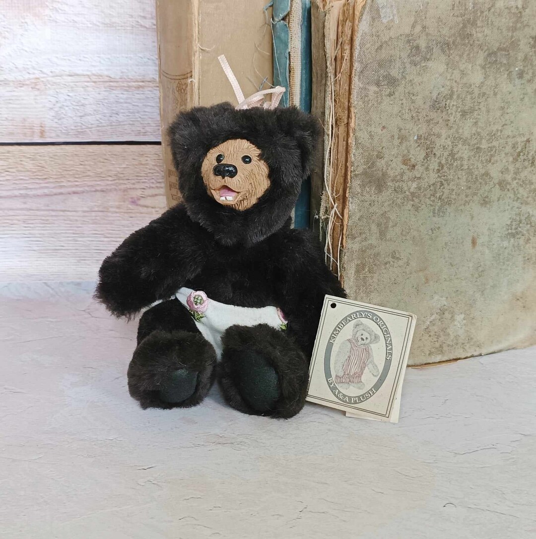 Vintage Teddy Bear Kimbearly’s Originals Mini Baby Zoe Bear Mohair ...