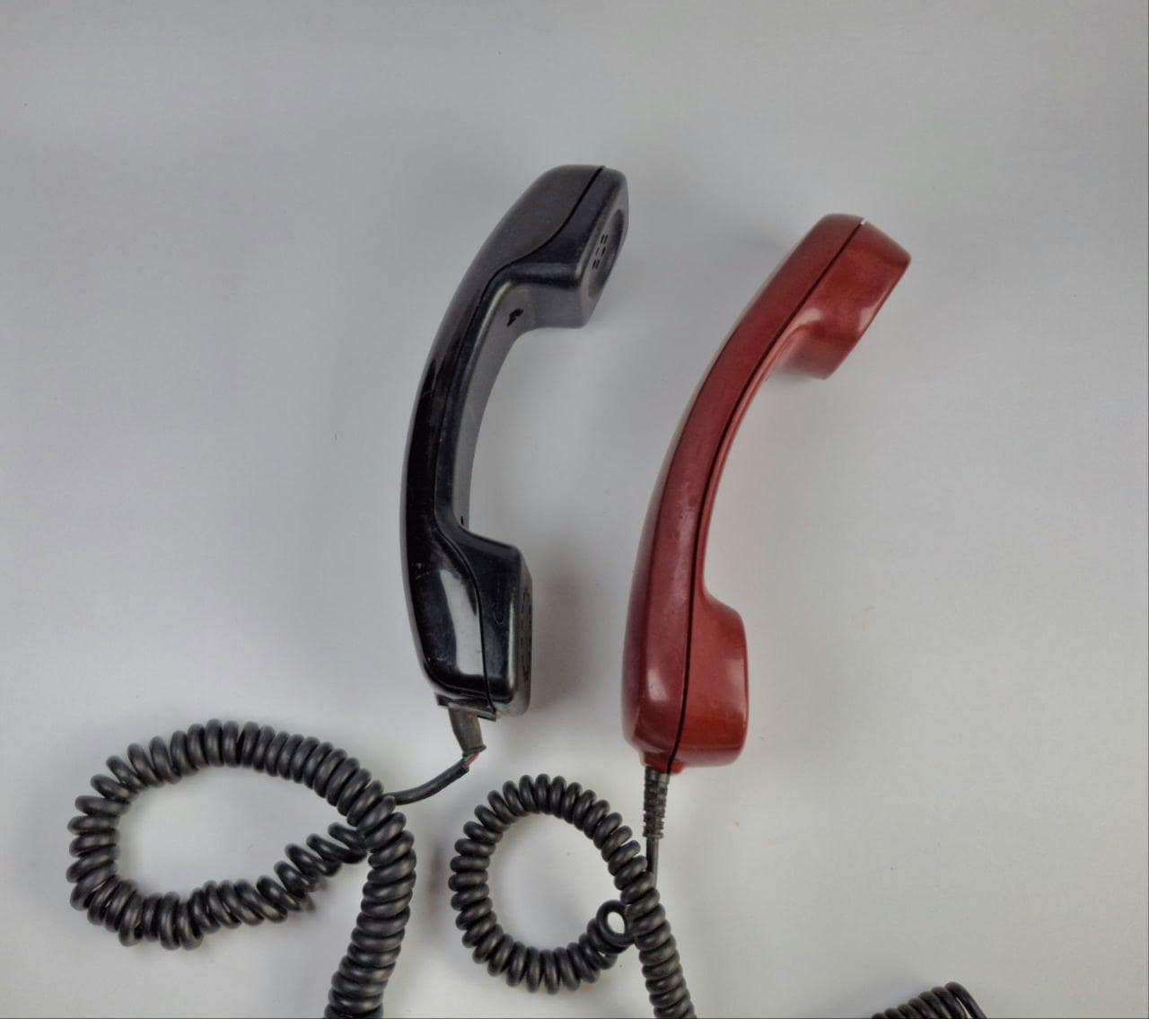 Set Vintage Rotary Telephone Parts, Handset From a Landline Phone of ...