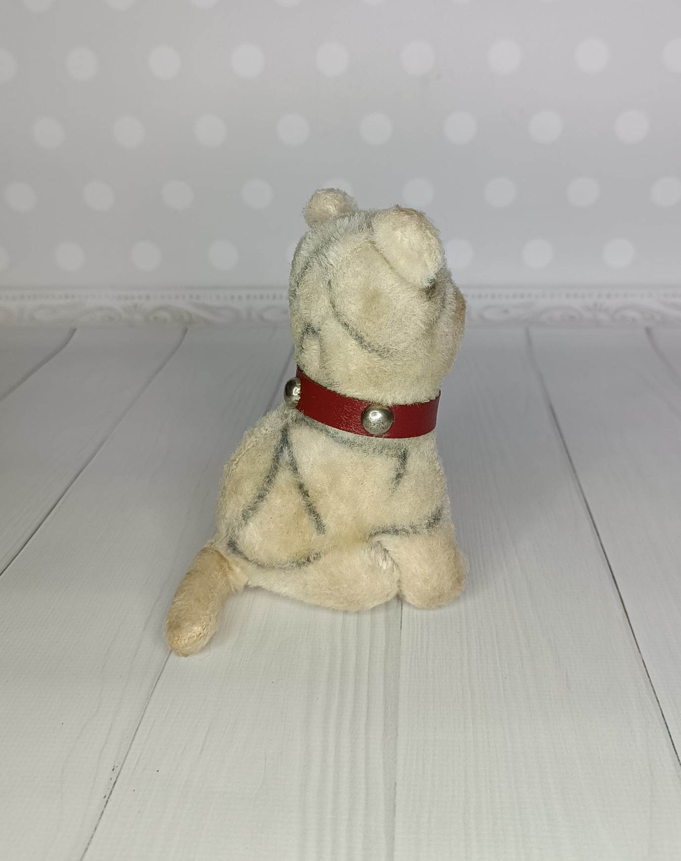 Antique Hermann Teddy Original Mohair Tabby Cat Sitting Kitten - Etsy