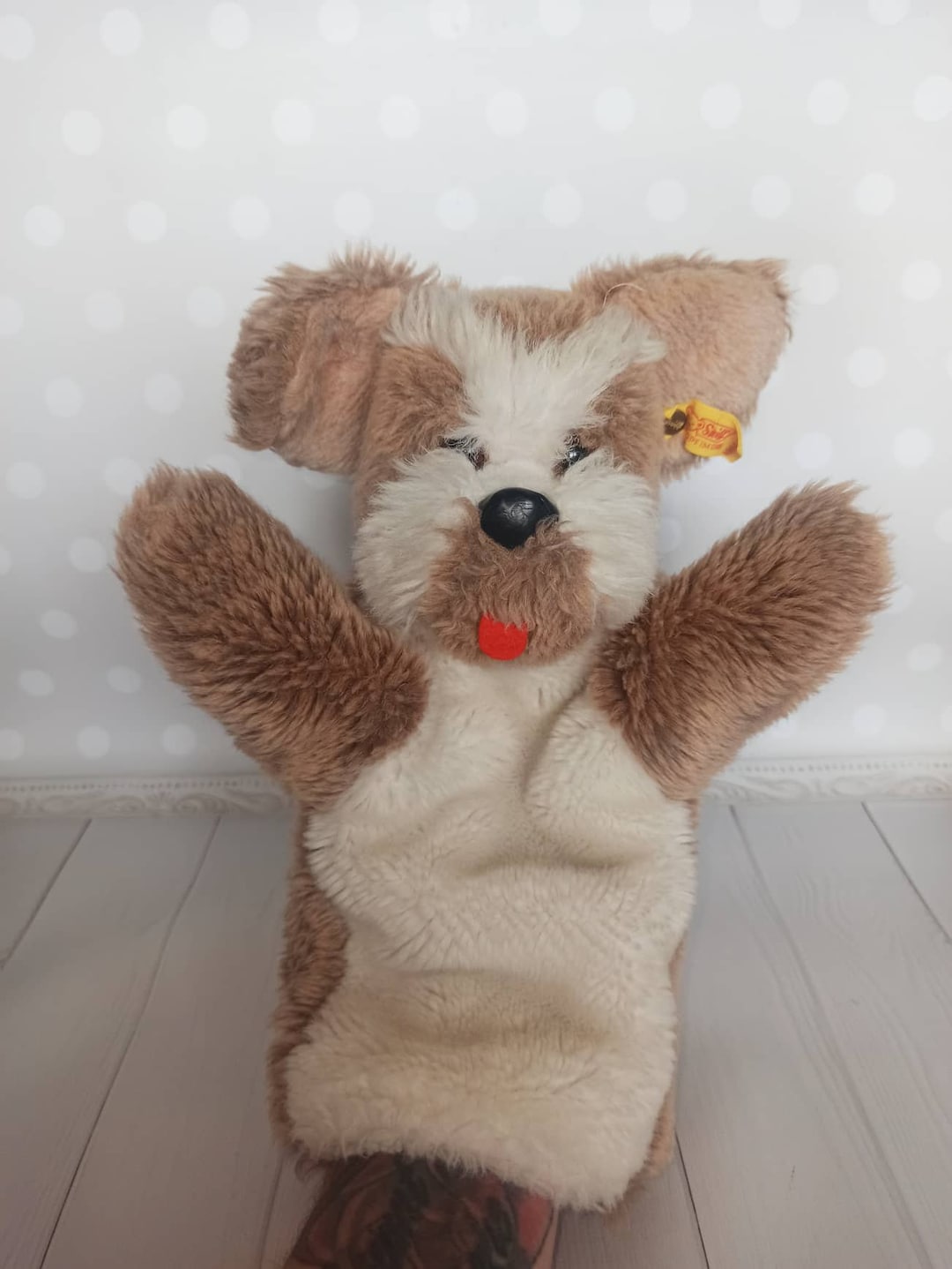Hand Puppet Glove Theater Dog Steiff Vintage Bonzo Dog 6994/30 Plush ...