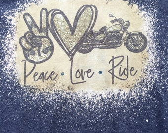 Peace Love Ride Svg - Etsy