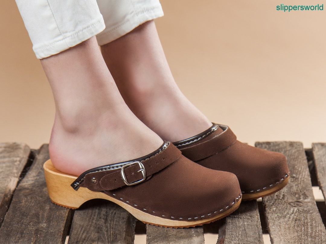 Leder Damen Clogs, Leder Clogs, Leder Clogs Sandalen l Clogs Mokassins ...