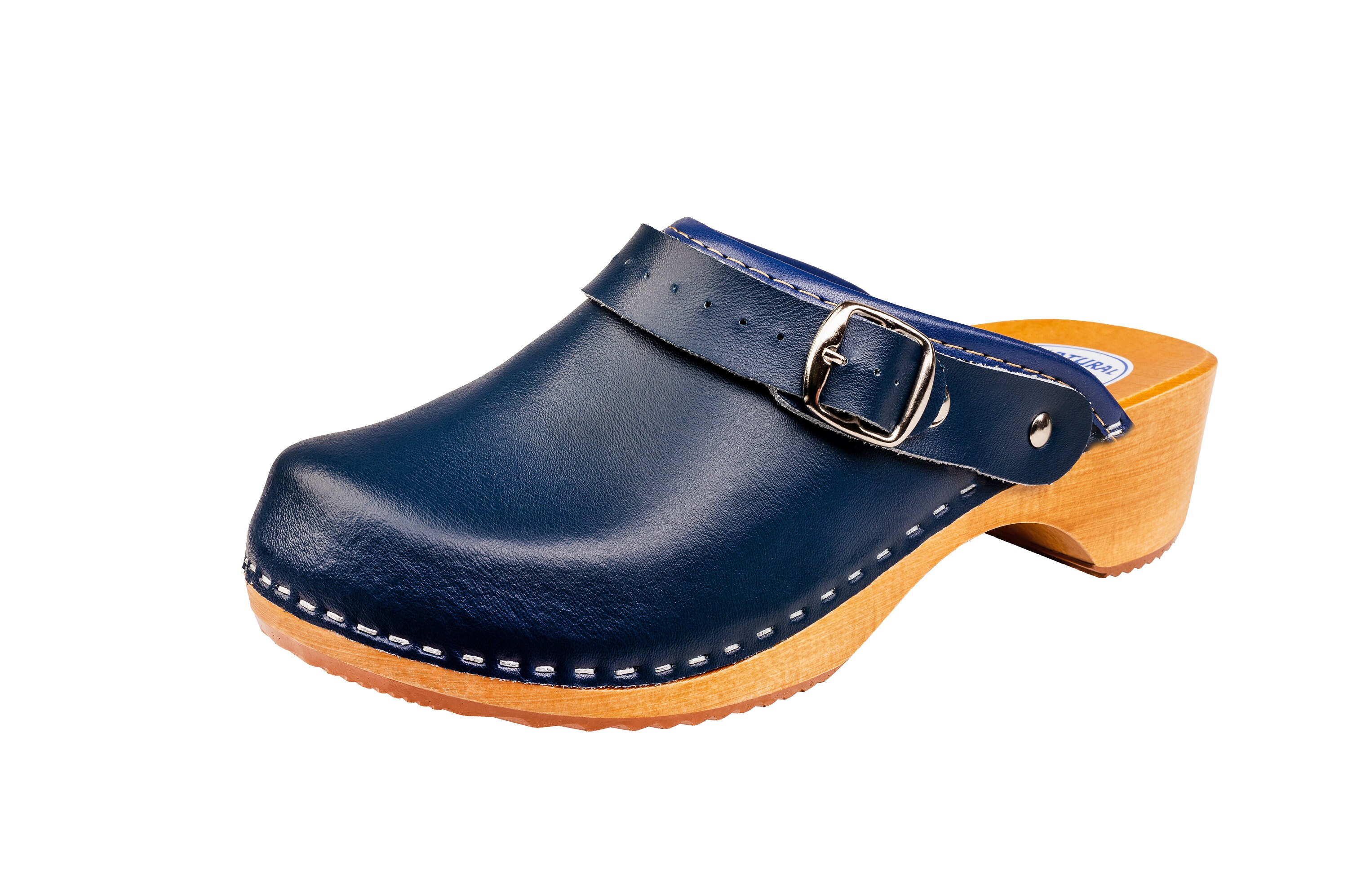 Swedish Black Leather Clogs Low Heel Wood Clogs Women - Etsy UK