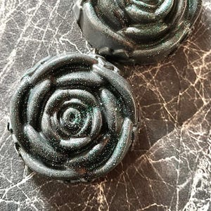 Black Rose Soap Bar - Rose Soap - Rose Scented Hand & Body Soap - No Waste Soap - Gothic Soap ...