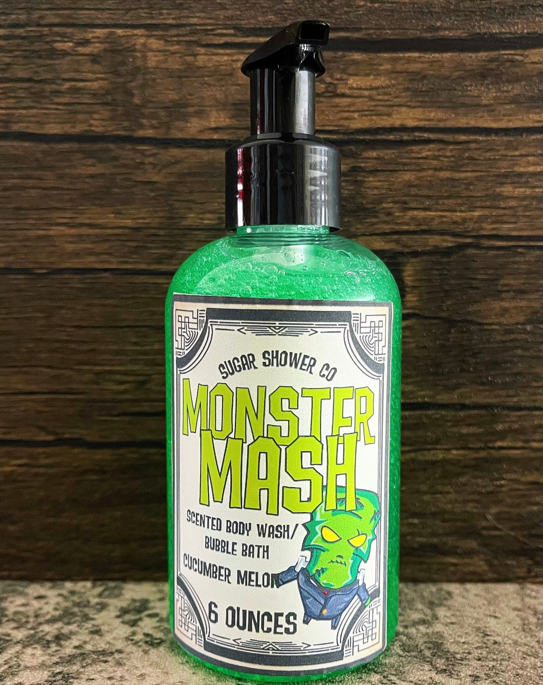 Monster Mash Bubble Bath: Cucumber Melon Scented, Vegan Body Wash - Etsy